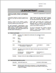 Download gratis opsigelse af lejemål skabelon i PDF