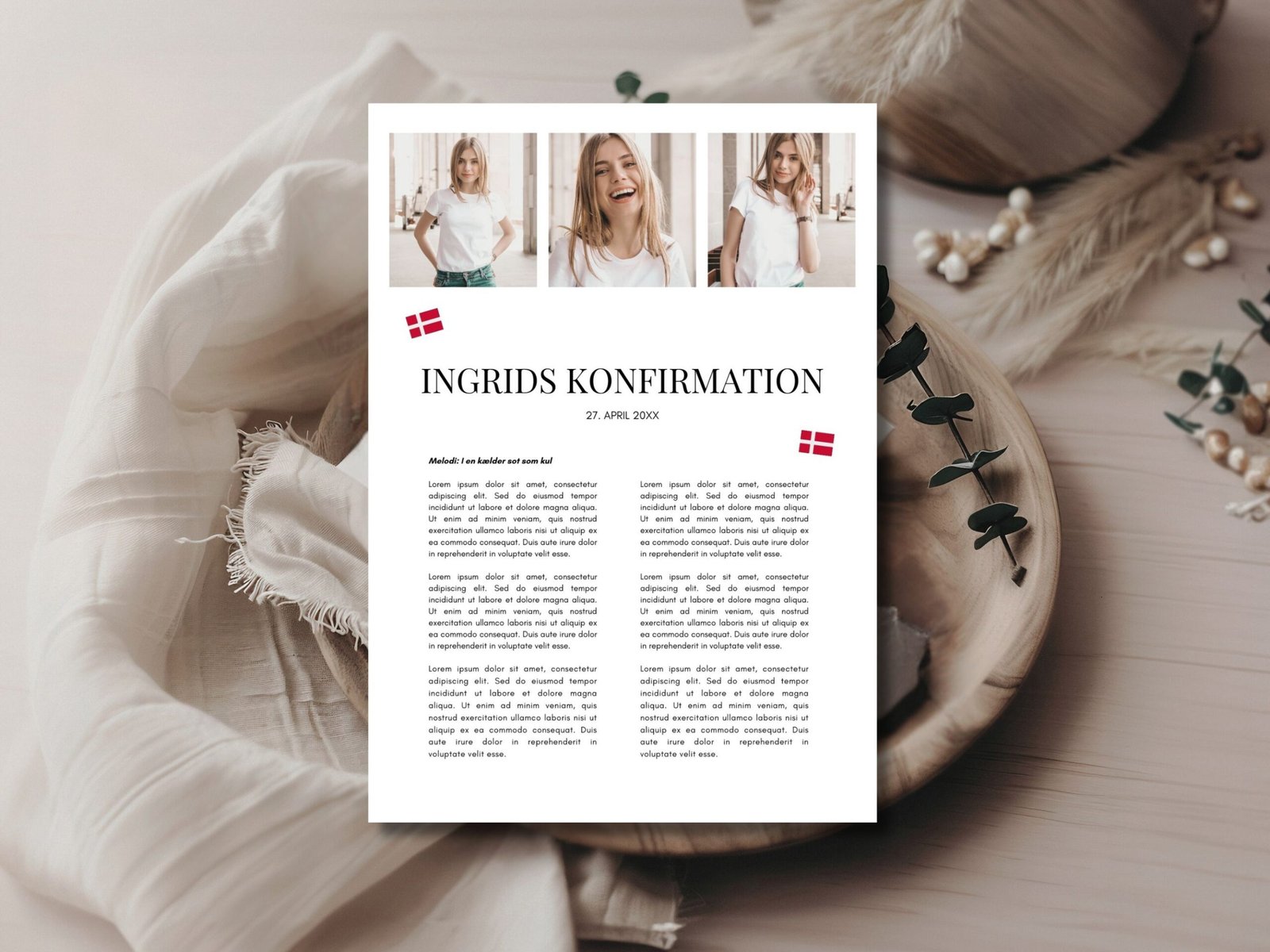 Download gratis konfirmationssangskabelon i PDF